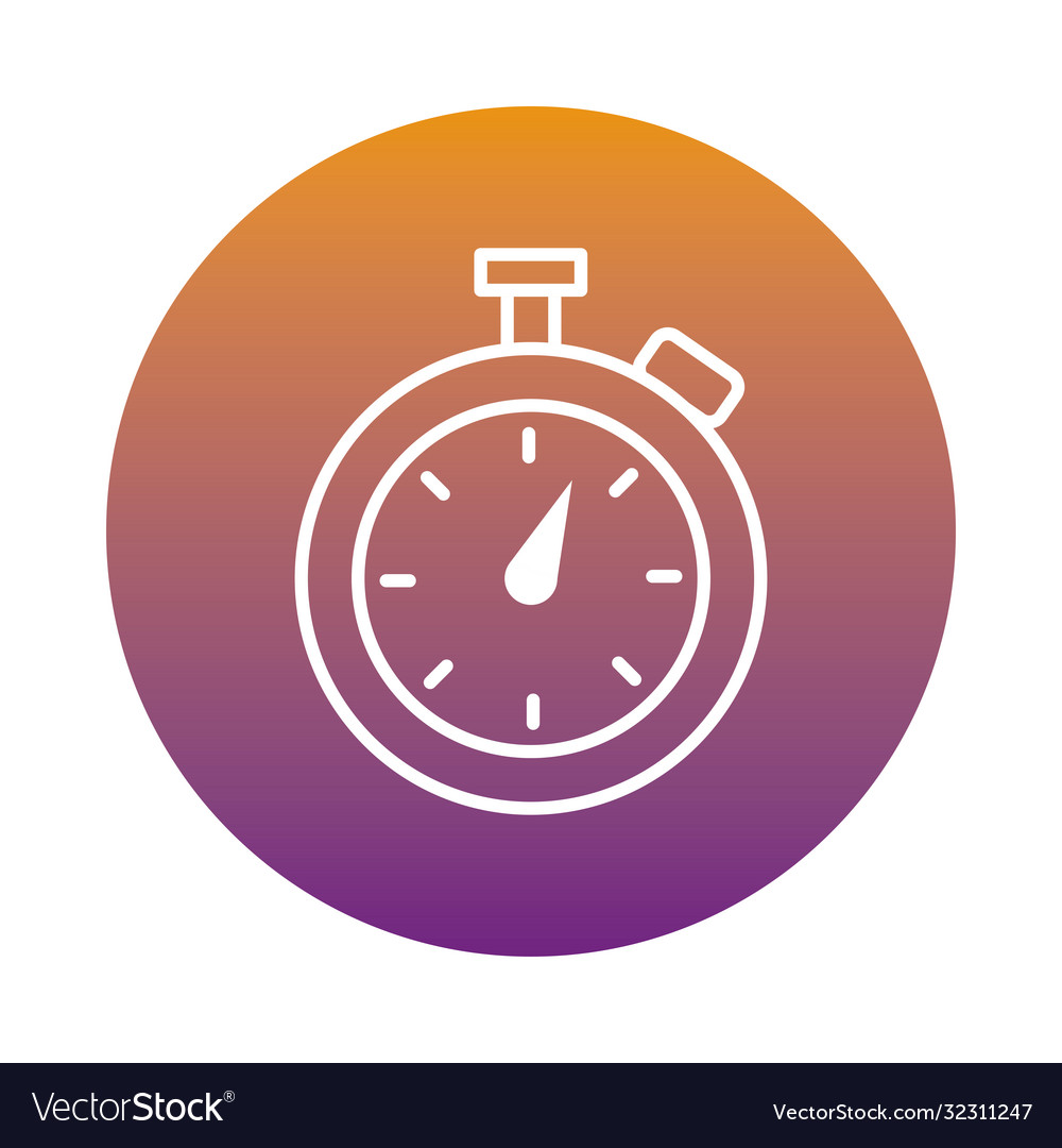 Chronometer Timer Block Style Icon Royalty Free Vector Image