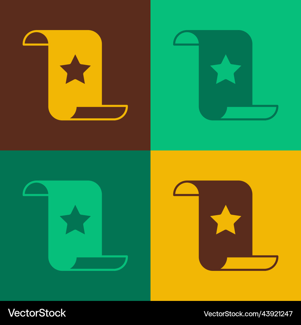 Pop art paper check and financial check icon Vector Image