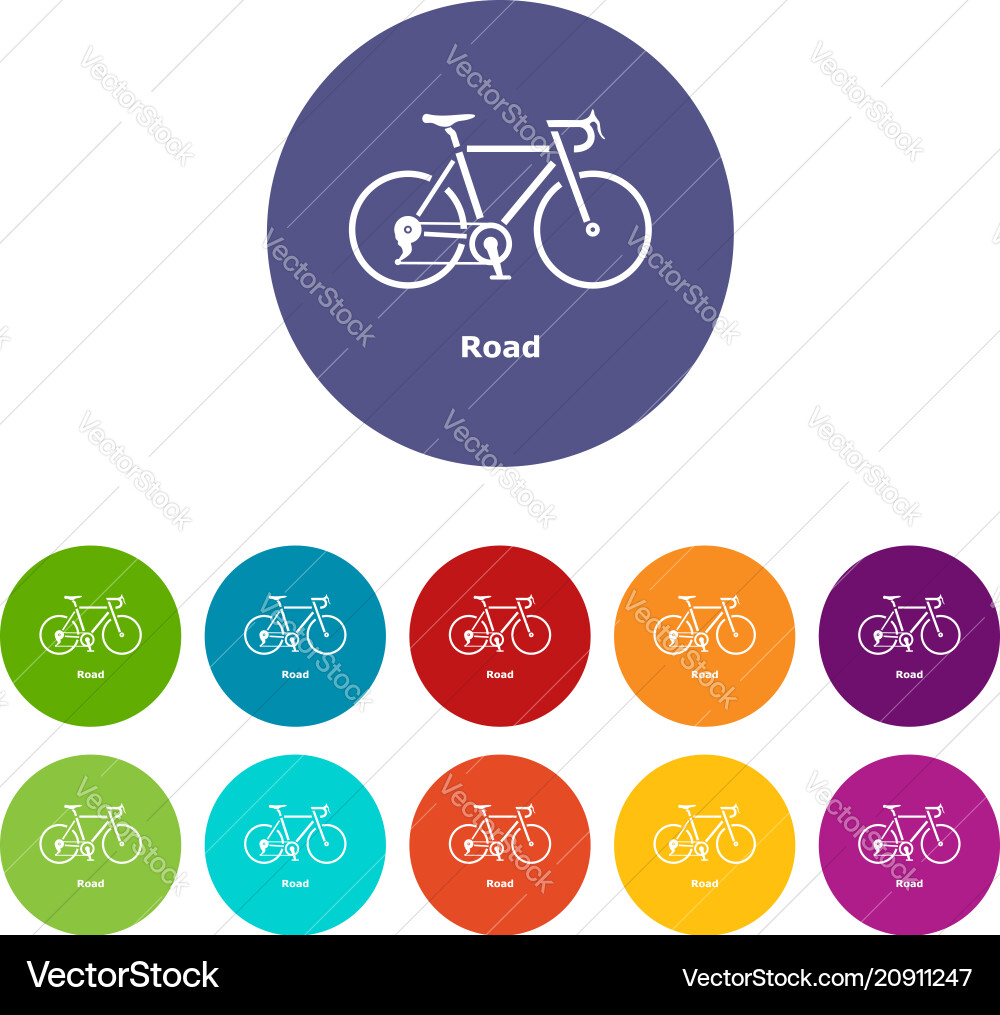 Road bike icon simple style Royalty Free Vector Image