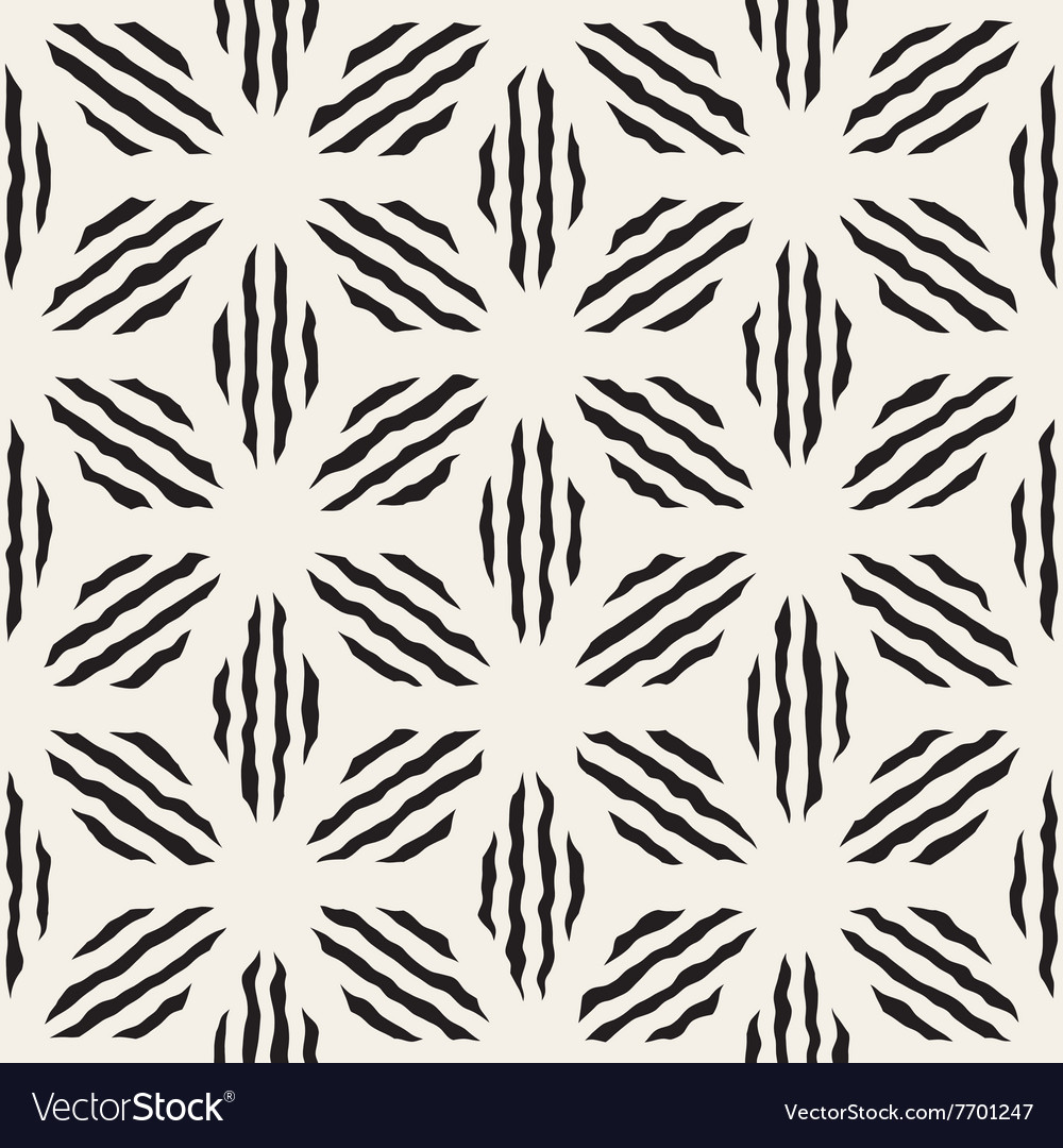 Seamless geometric petal stripes pattern Vector Image