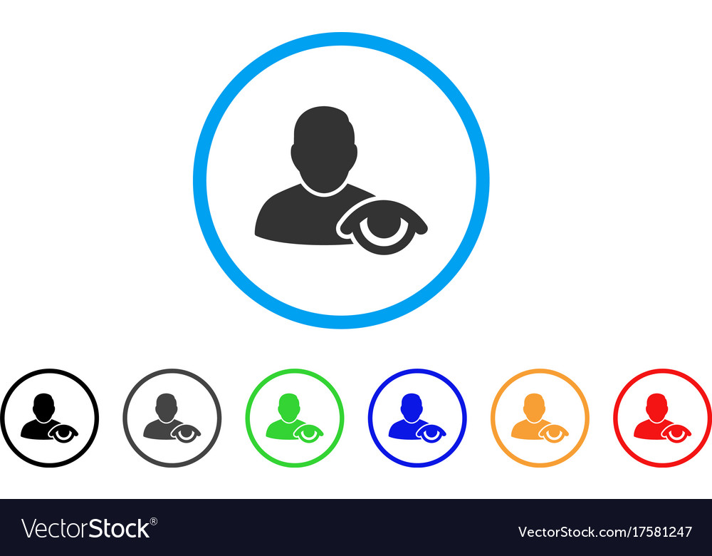 View user rounded icon Royalty Free Vector Image