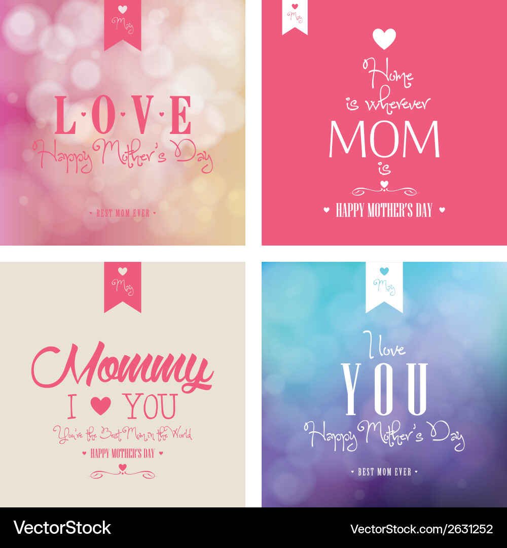 Abstract mothers day background with special Vector Image