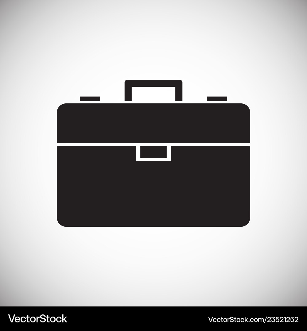 Business case icon on white background for graphic