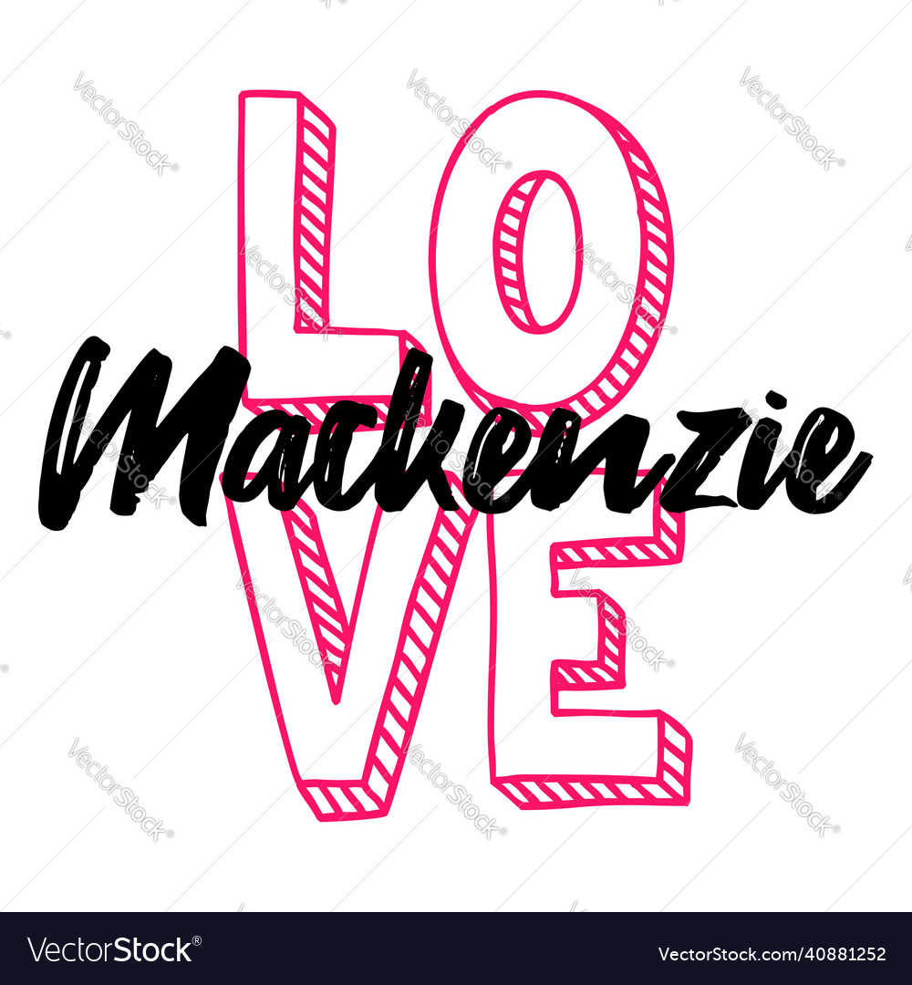Mackenzie Royalty Free Vector Image - VectorStock