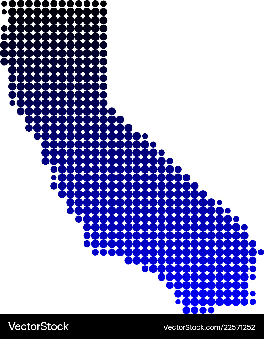 Map of california Royalty Free Vector Image - VectorStock