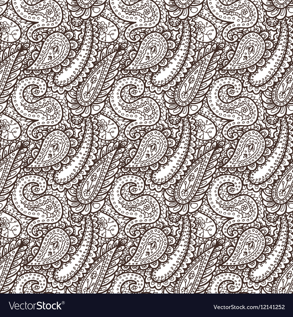 Mehendi pattern Royalty Free Vector Image - VectorStock