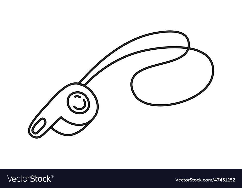Whistle on string Royalty Free Vector Image - VectorStock