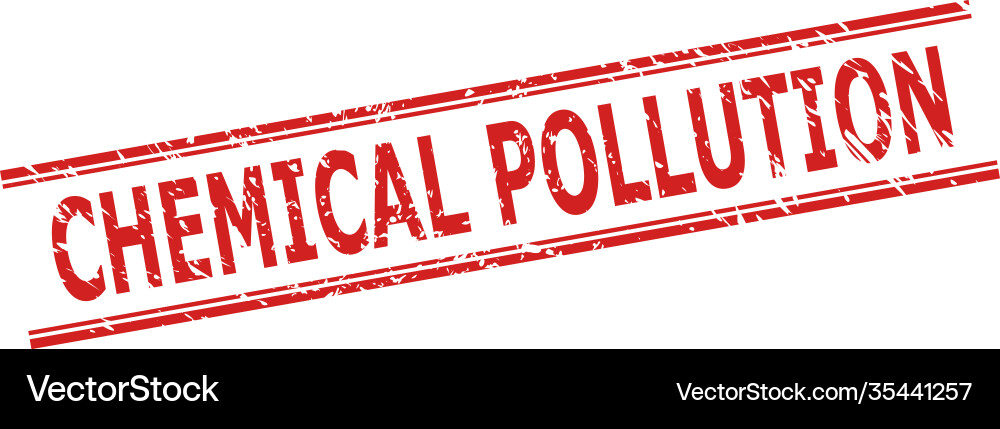 Chemical pollution watermark with unclean surface Vector Image