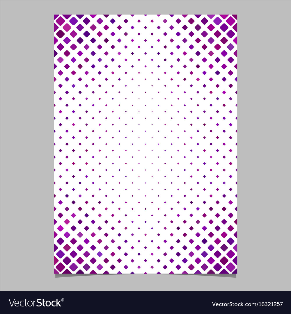 Diagonal square pattern page background template Vector Image