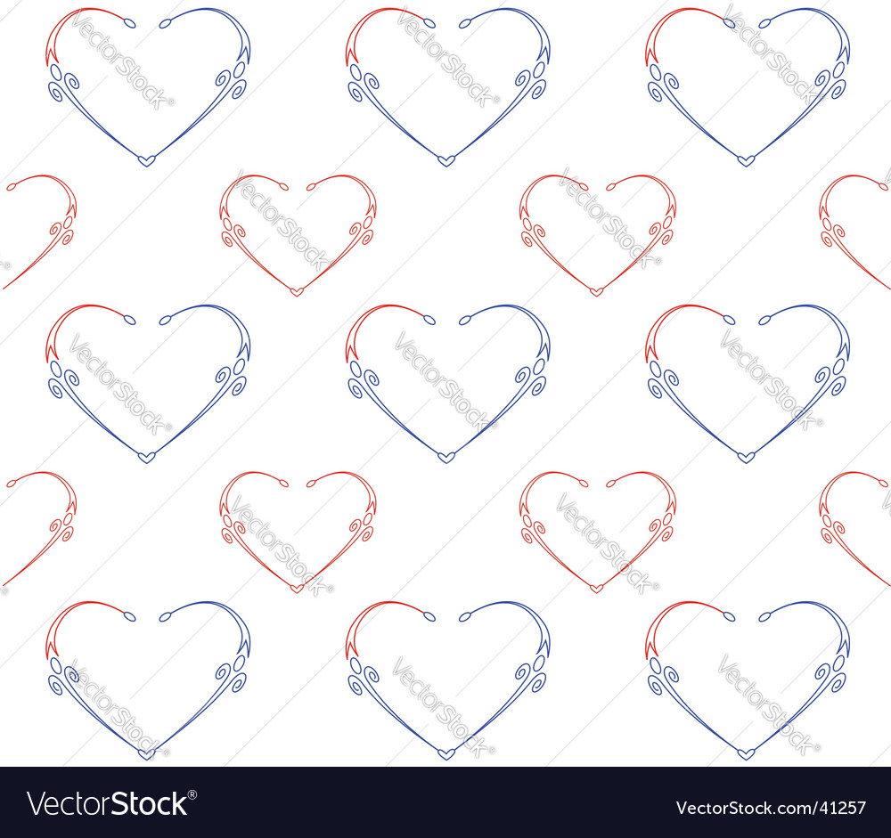 Hearts pattern Royalty Free Vector Image - VectorStock