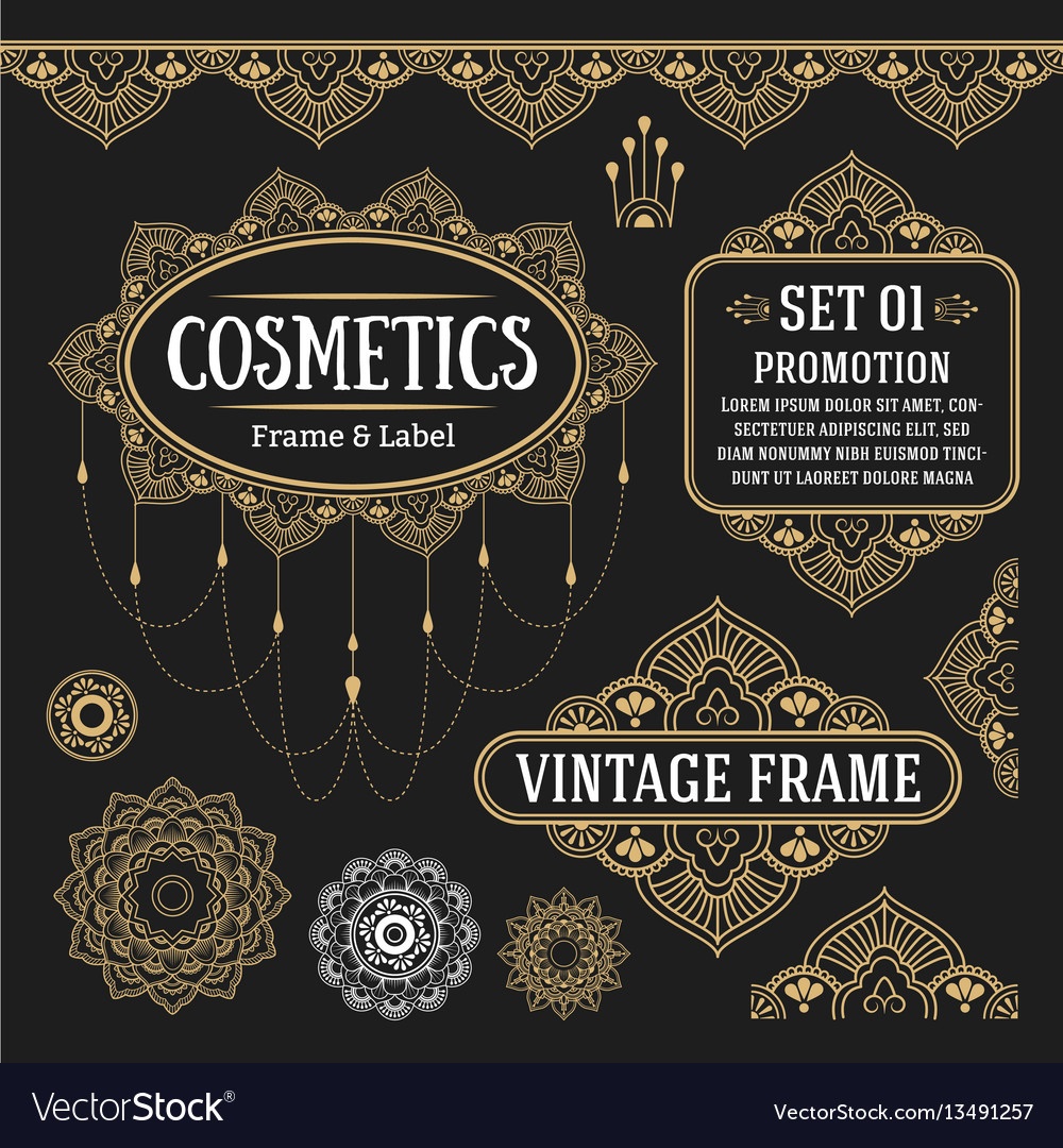 Set of retro vintage graphic design Royalty Free Vector Set of retro vintage graphic design Royalty Free Vector