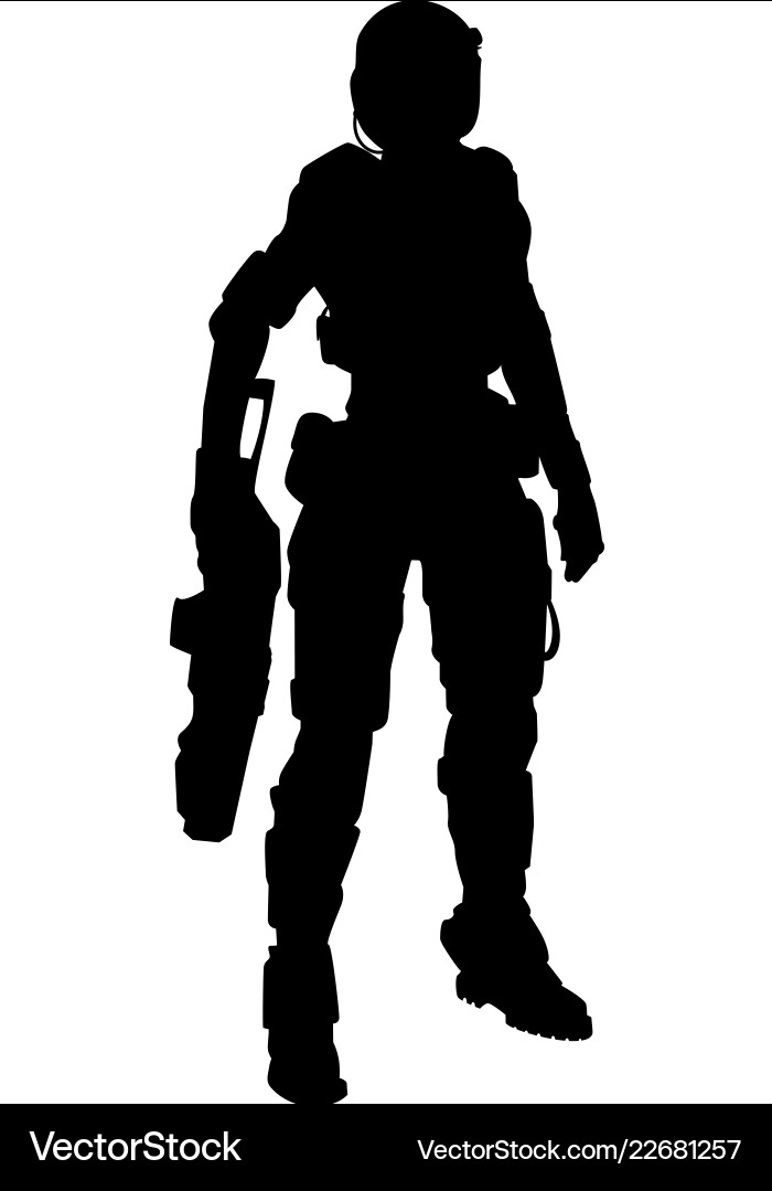 Soldier of future Royalty Free Vector Image - VectorStock