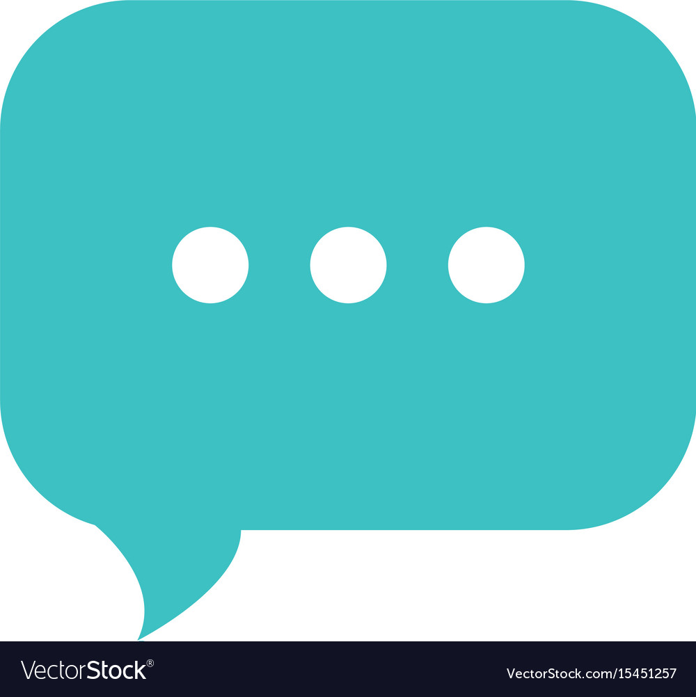 Speech bubble message icon Royalty Free Vector Image