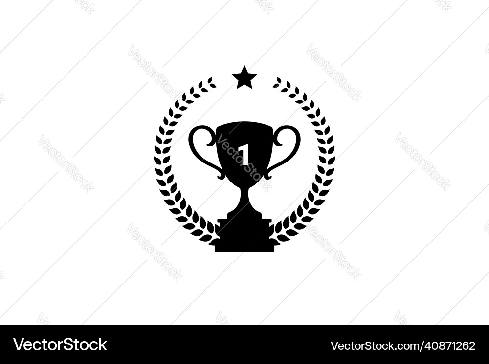 Best champions cup trophy design champion Vector Image