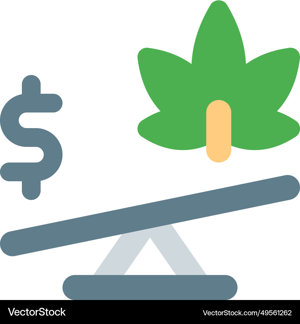 Cannabis price increasing having high in demand Vector Image