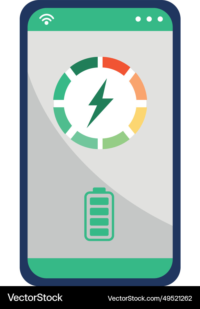 Electric cars charging app Royalty Free Vector Image