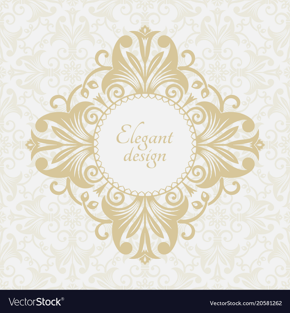 Square arabic pattern Royalty Free Vector Image