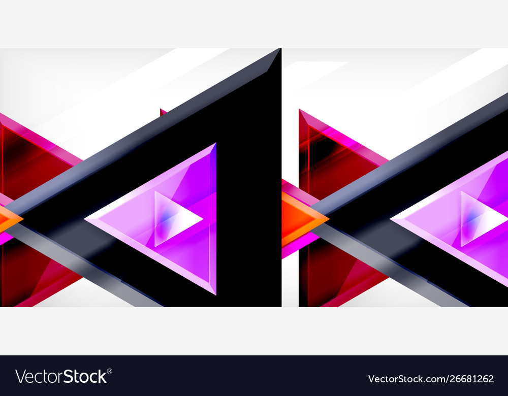 Triangle abstract background Royalty Free Vector Image