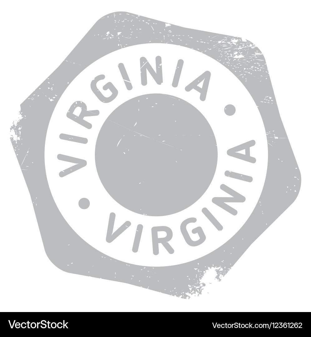 Virginia stamp rubber grunge Royalty Free Vector Image