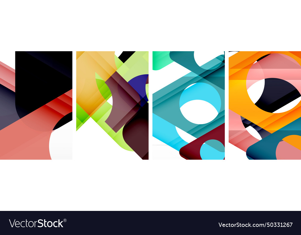Abstract background set featuring captivating Vector Image