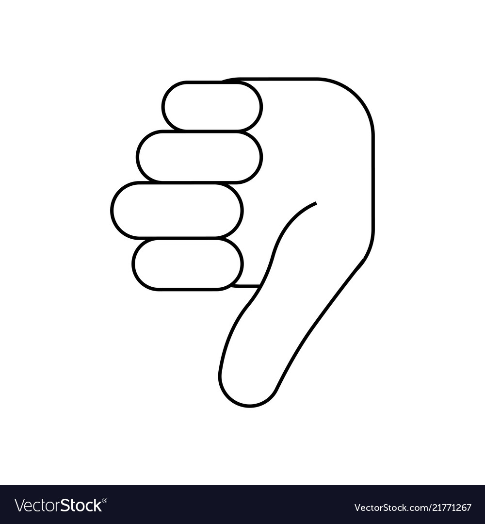 Abstract hand expression Royalty Free Vector Image