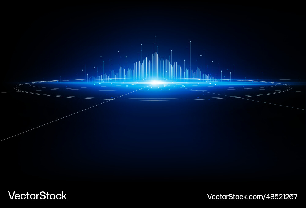 Abstract open key door light out business digital Vector Image
