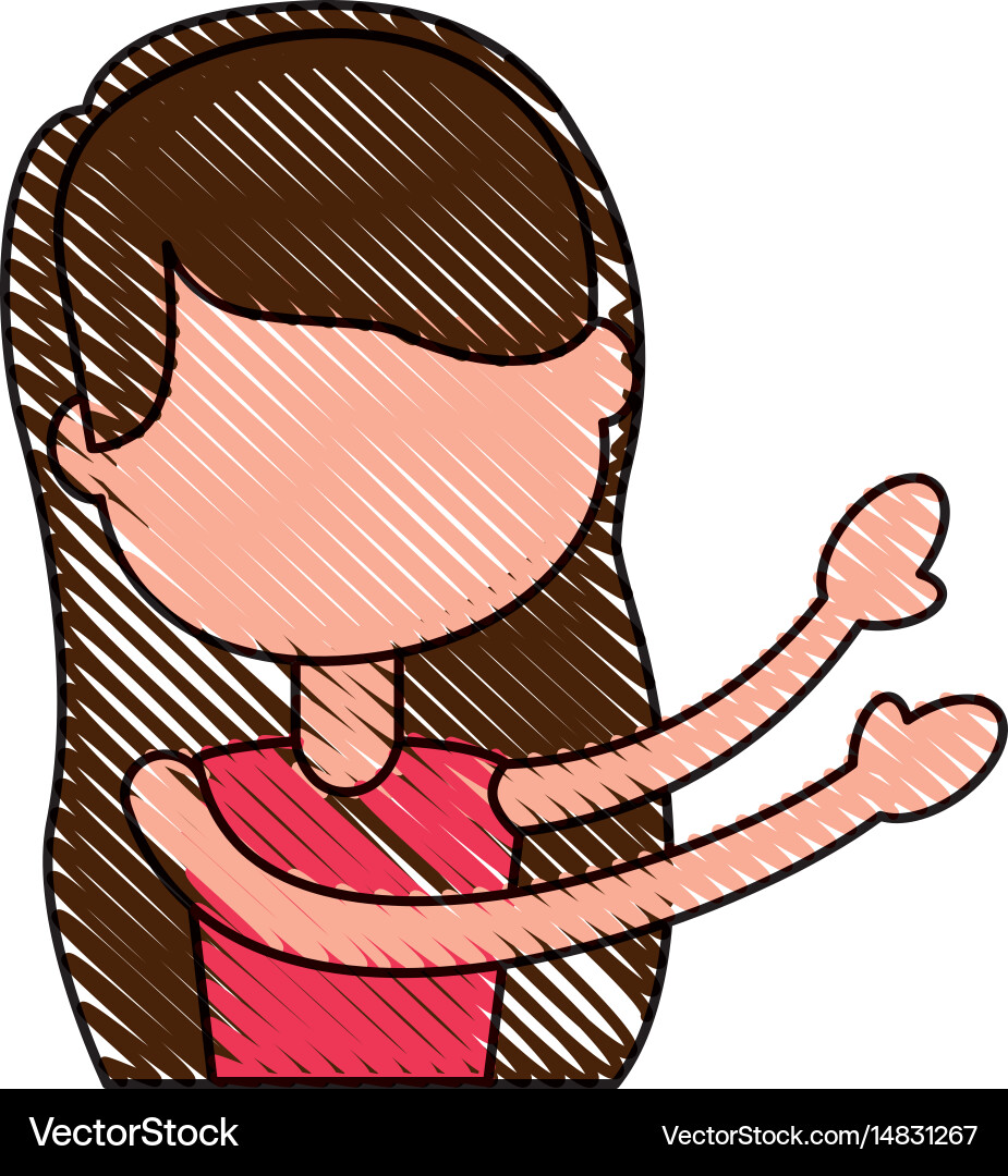 Beautiful icon girl Royalty Free Vector Image - VectorStock
