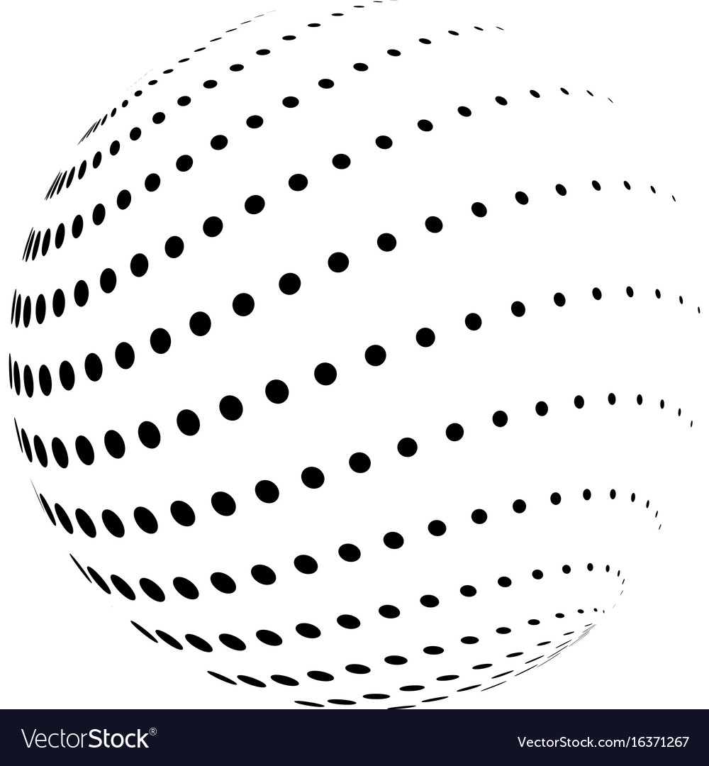 Halftone globe Royalty Free Vector Image - VectorStock