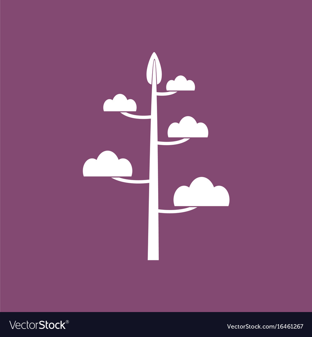 Icon simple tree Royalty Free Vector Image - VectorStock