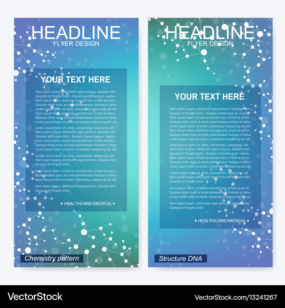 Leaflet flyer layout magazine cover corporate Vector Image