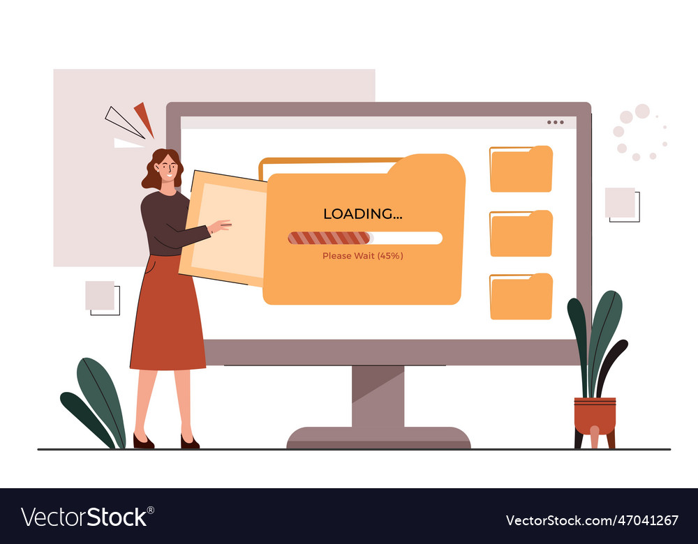 Loading images concept Royalty Free Vector Image