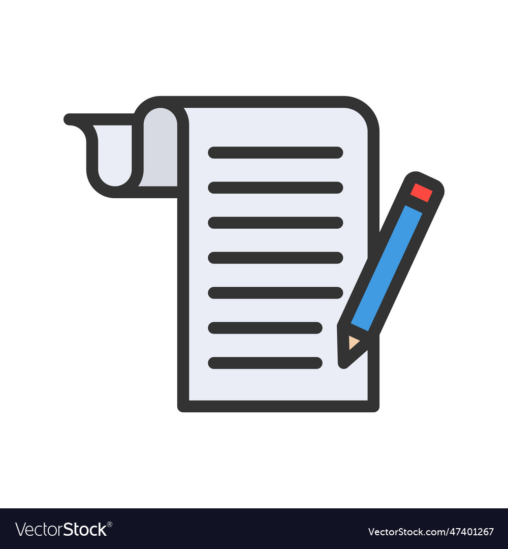 Script icon image Royalty Free Vector Image - VectorStock