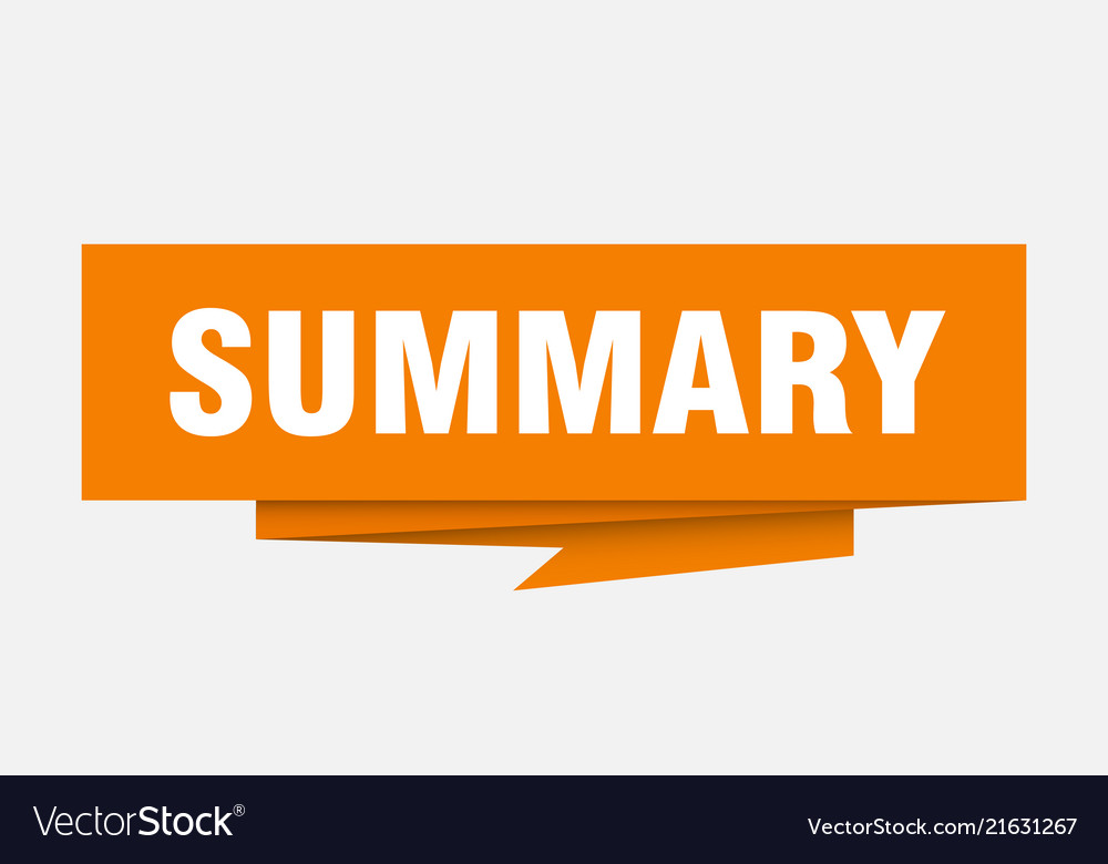 Summary Royalty Free Vector Image - VectorStock
