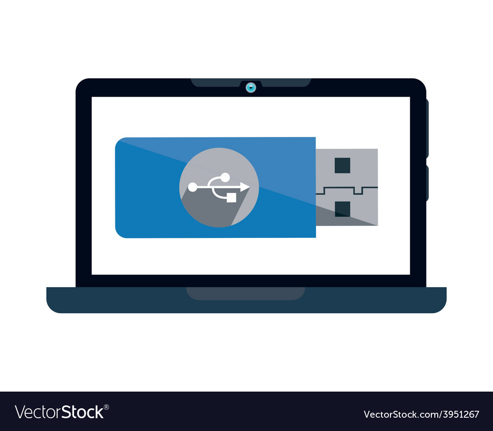 Usb device Royalty Free Vector Image - VectorStock
