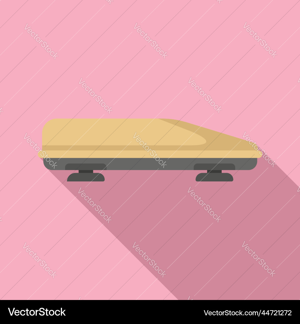 Auto box icon flat car roof Royalty Free Vector Image