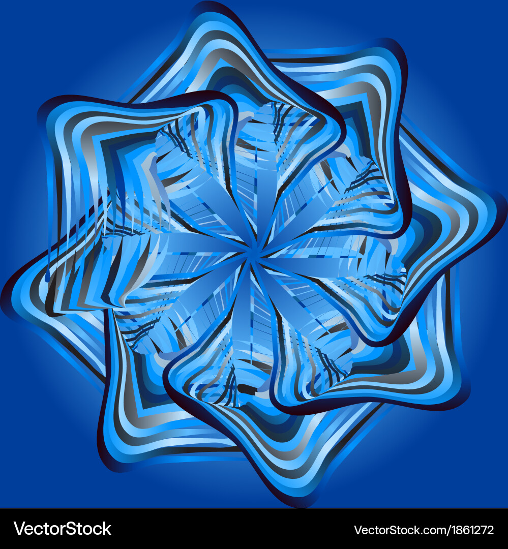 Blue flower Royalty Free Vector Image - VectorStock