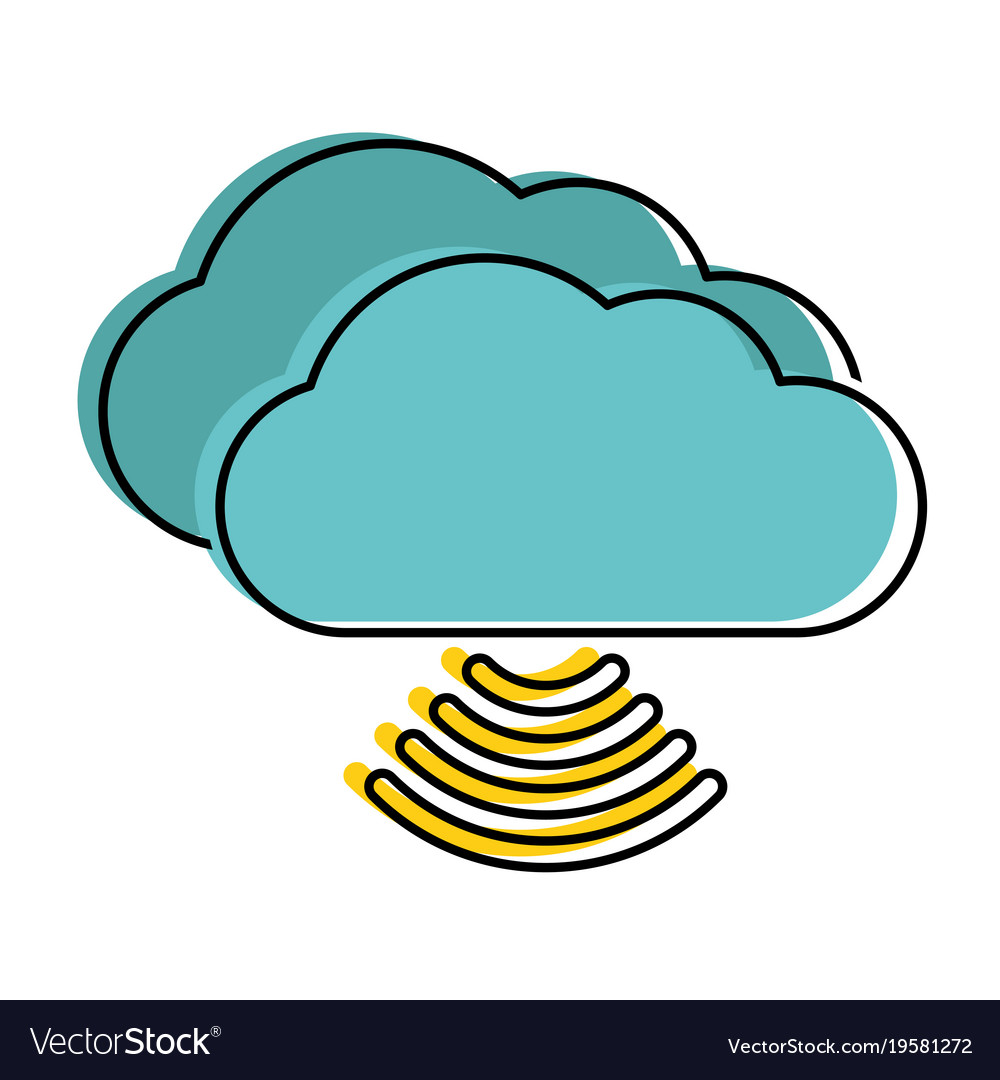 Cloud computing design Royalty Free Vector Image