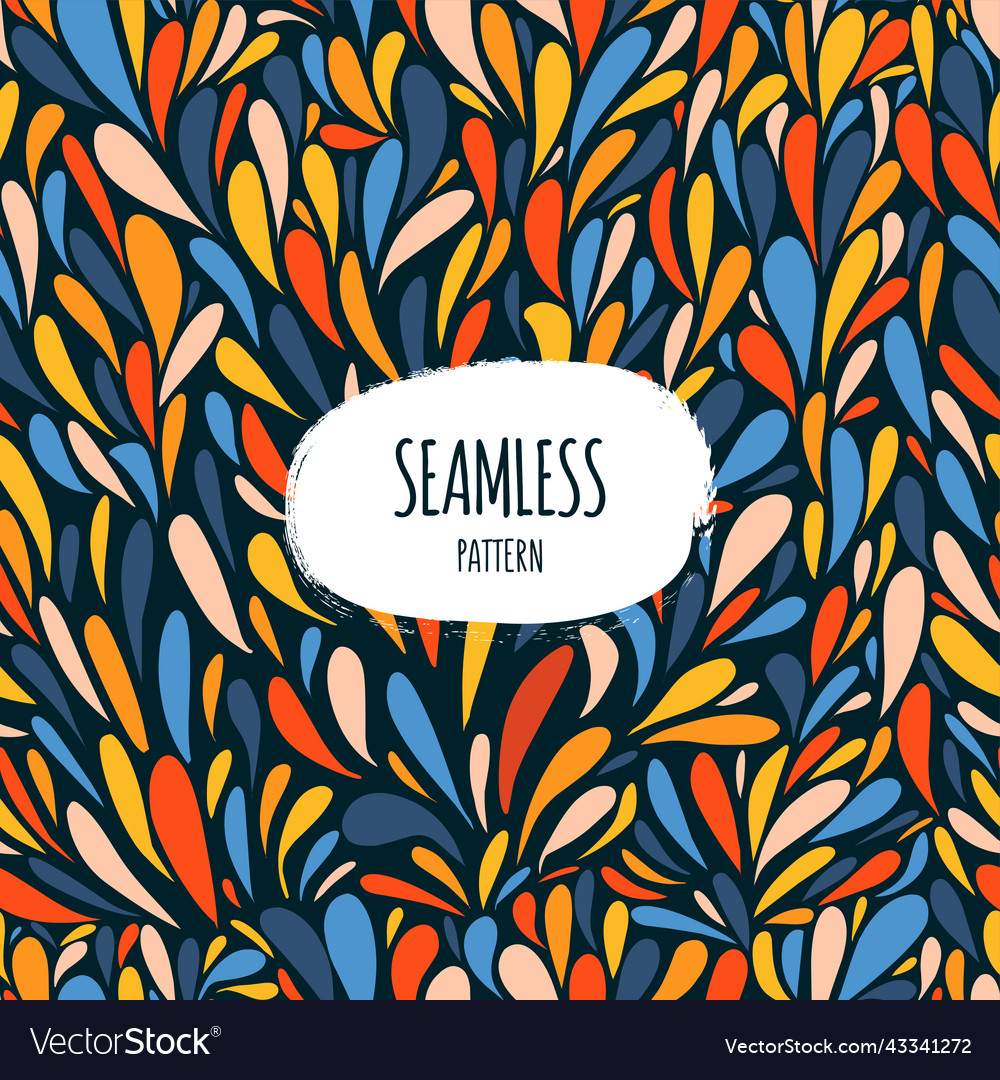 Colorful simple pattern background doodle Vector Image