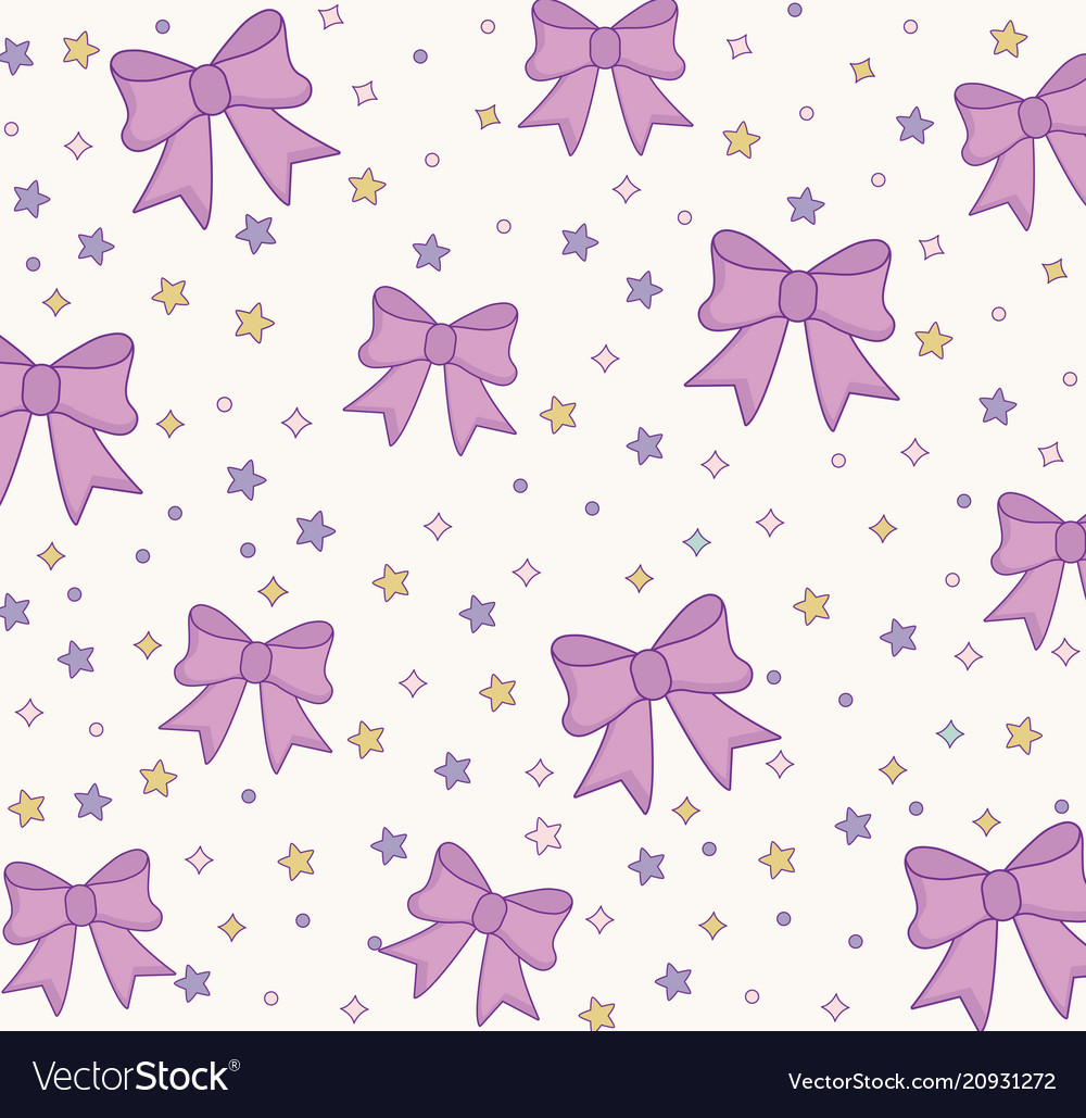 Cute bow ties pattern design Royalty Free Vector Image