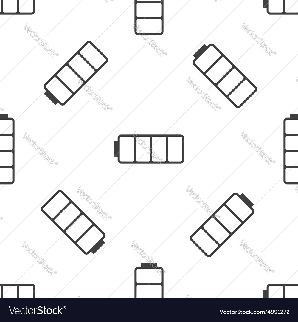 Empty battery pattern Royalty Free Vector Image