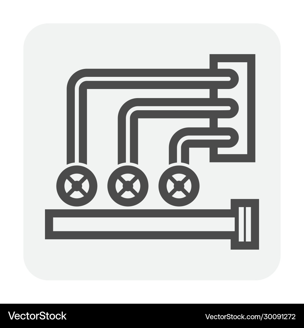 Fire alarm pipe Royalty Free Vector Image - VectorStock