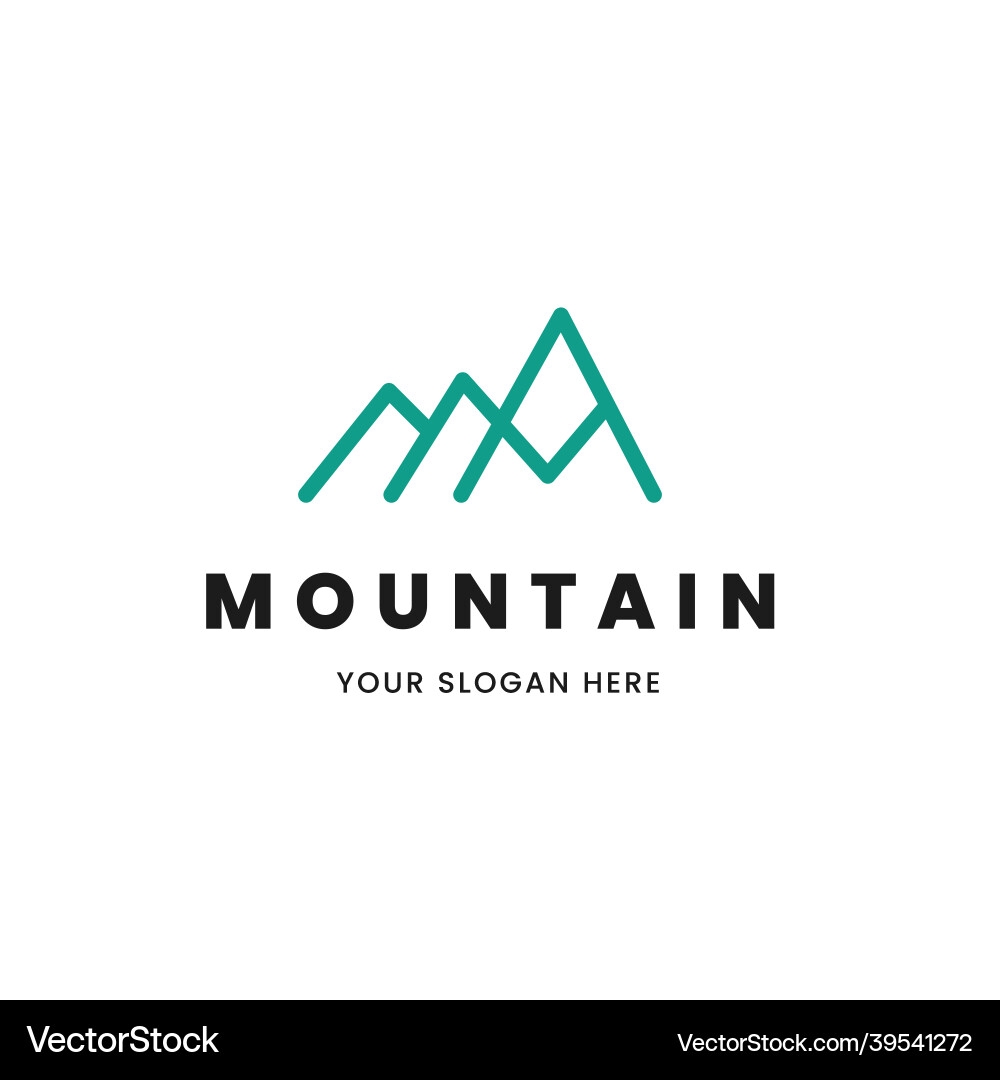 Isolated simple and minimalist monoline outline Vector Image