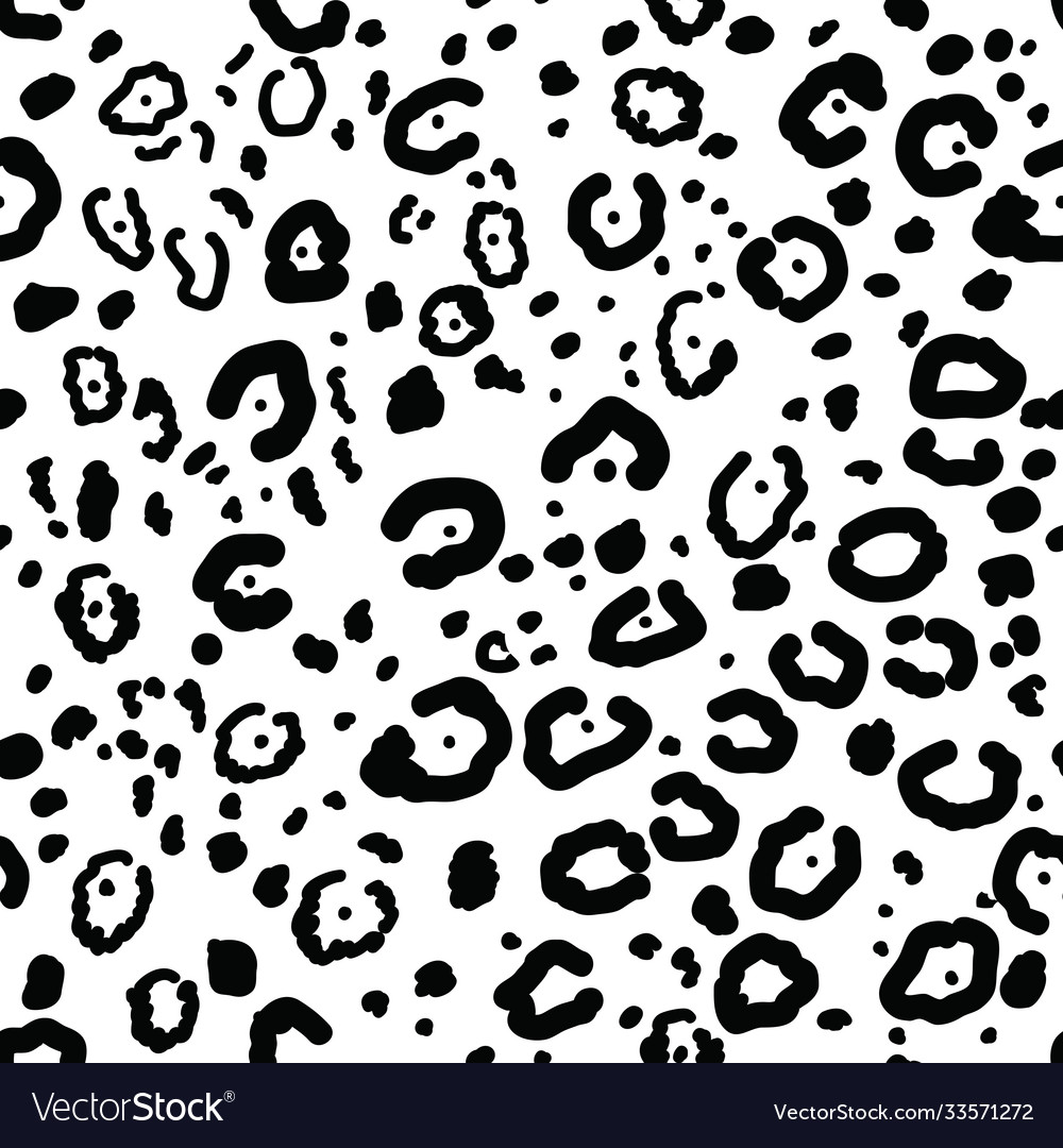 Leopard spotted texture seamless pattern Vector Image