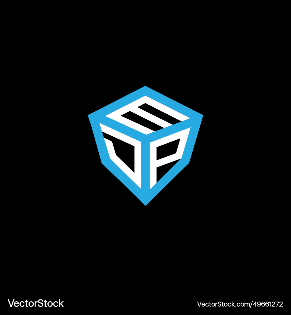 Mdp letter logo design simple and modern Vector Image