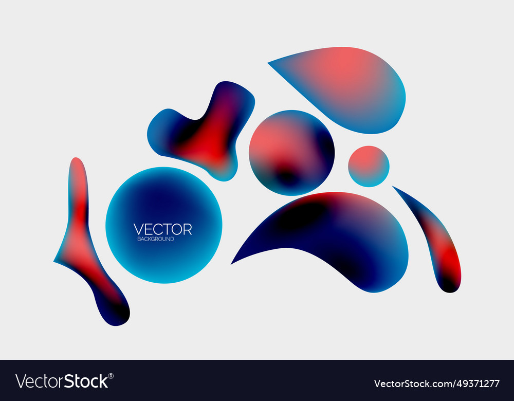 Abstract liquid bubble background Royalty Free Vector Image