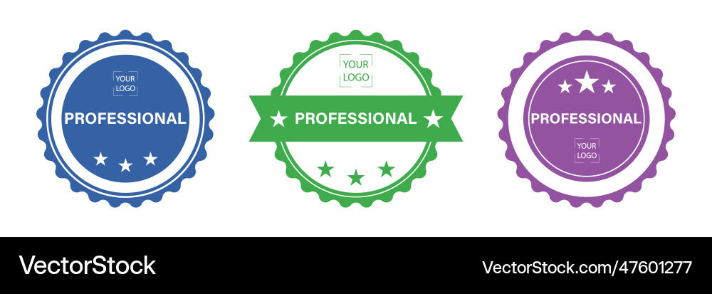 Badge or graduation with honors professional Vector Image