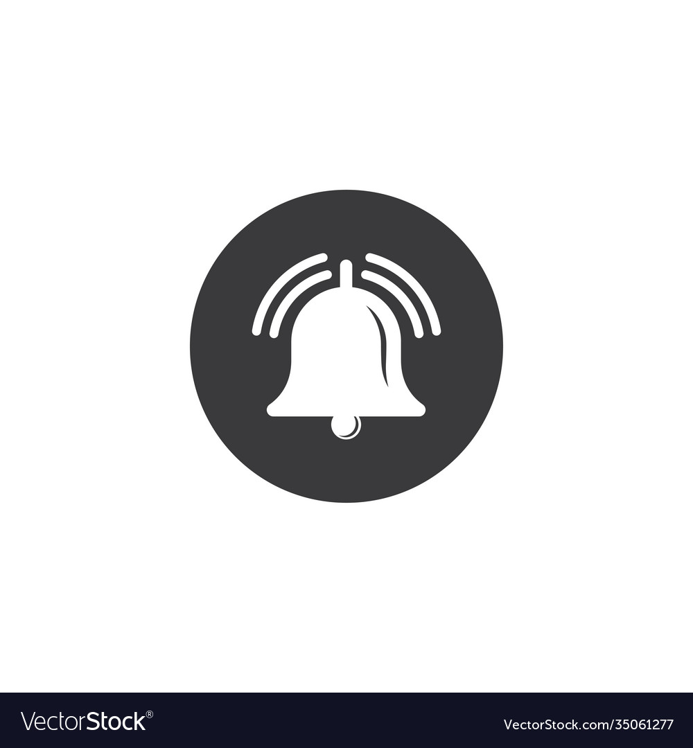 Bell notification icon design Royalty Free Vector Image