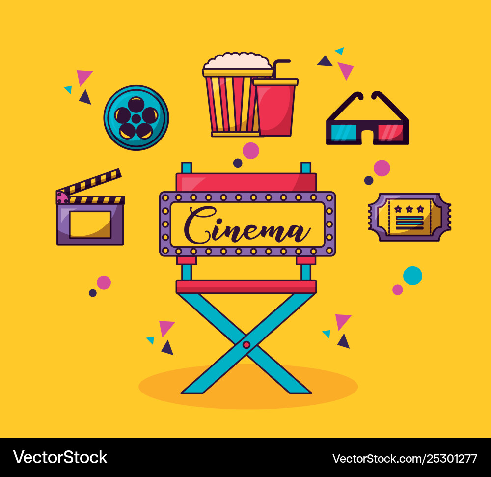 Cinema movie design Royalty Free Vector Image - VectorStock