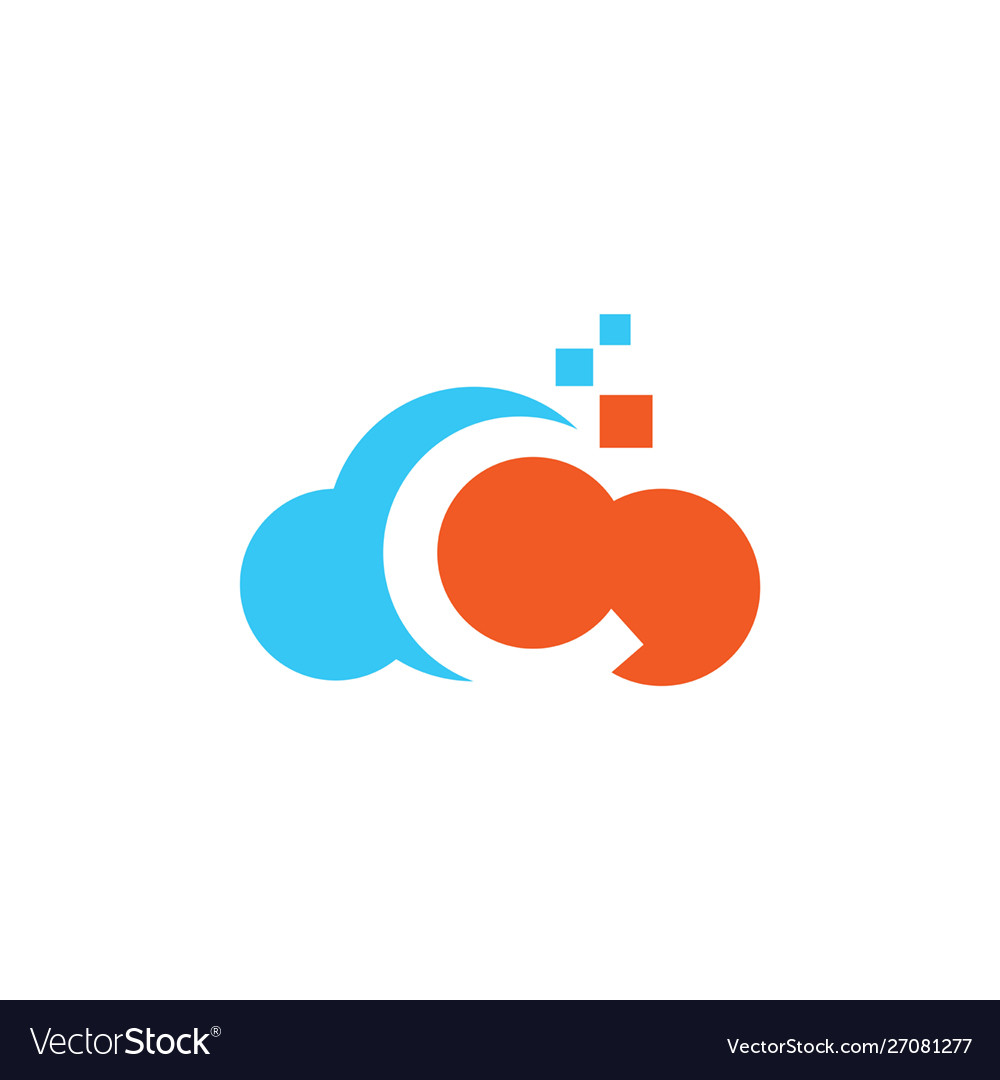 Cloud logo template Royalty Free Vector Image - VectorStock