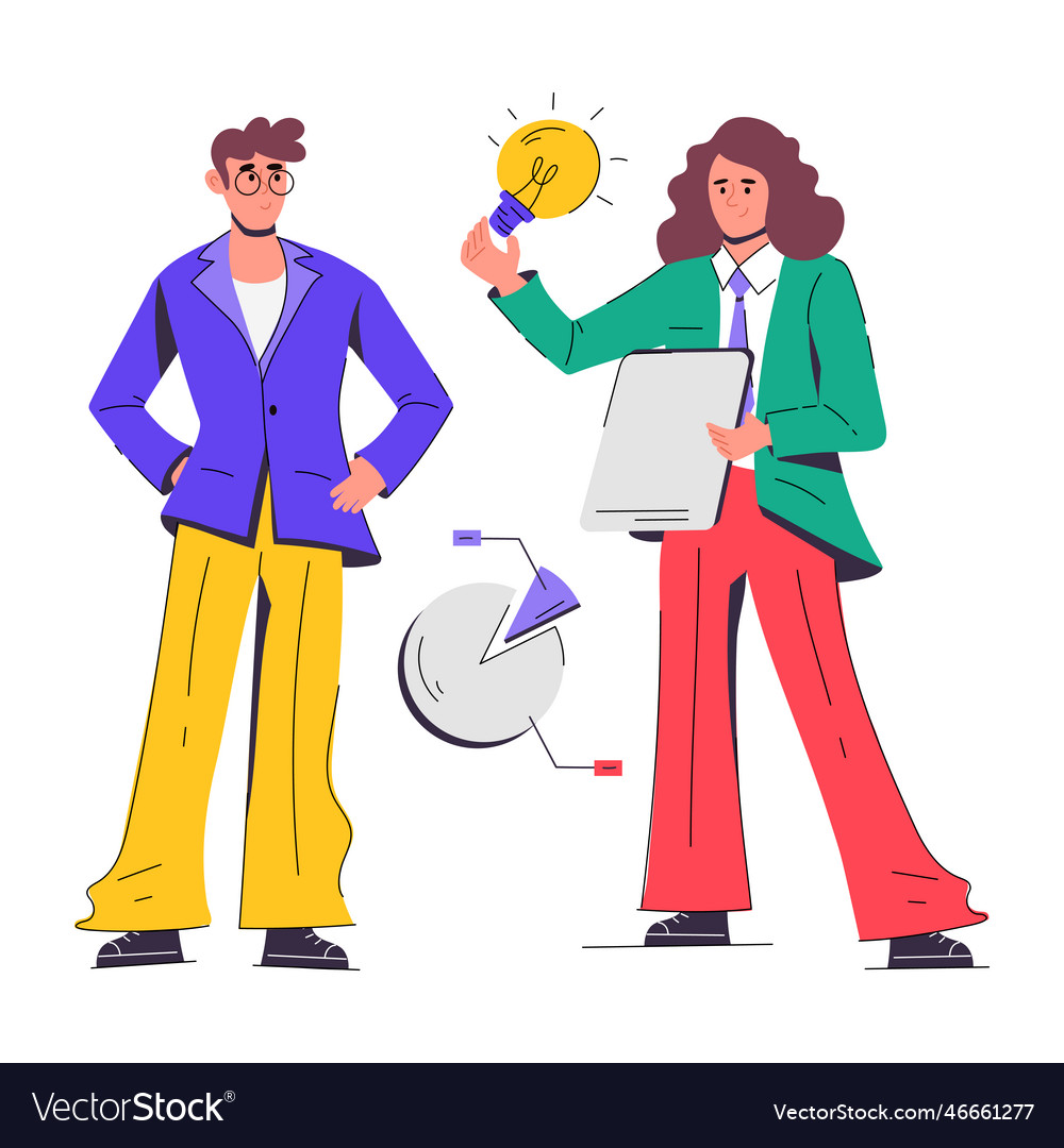 Creative analysis Royalty Free Vector Image - VectorStock